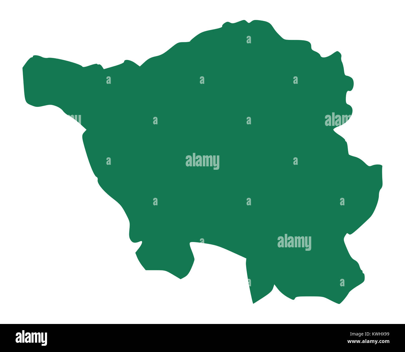 Map of Saarland Stock Photo - Alamy