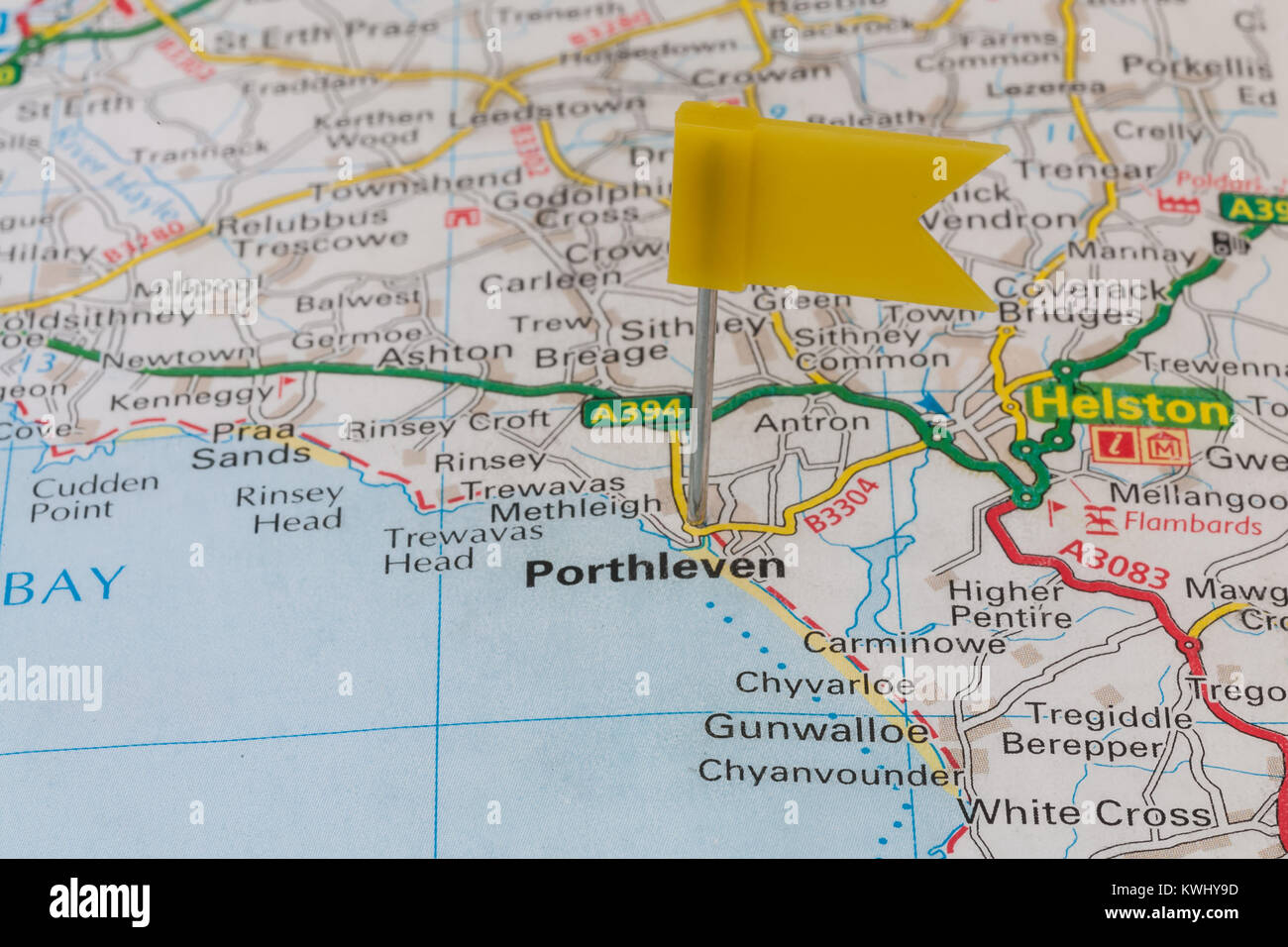 Map of coverack hi-res stock photography and images - Alamy