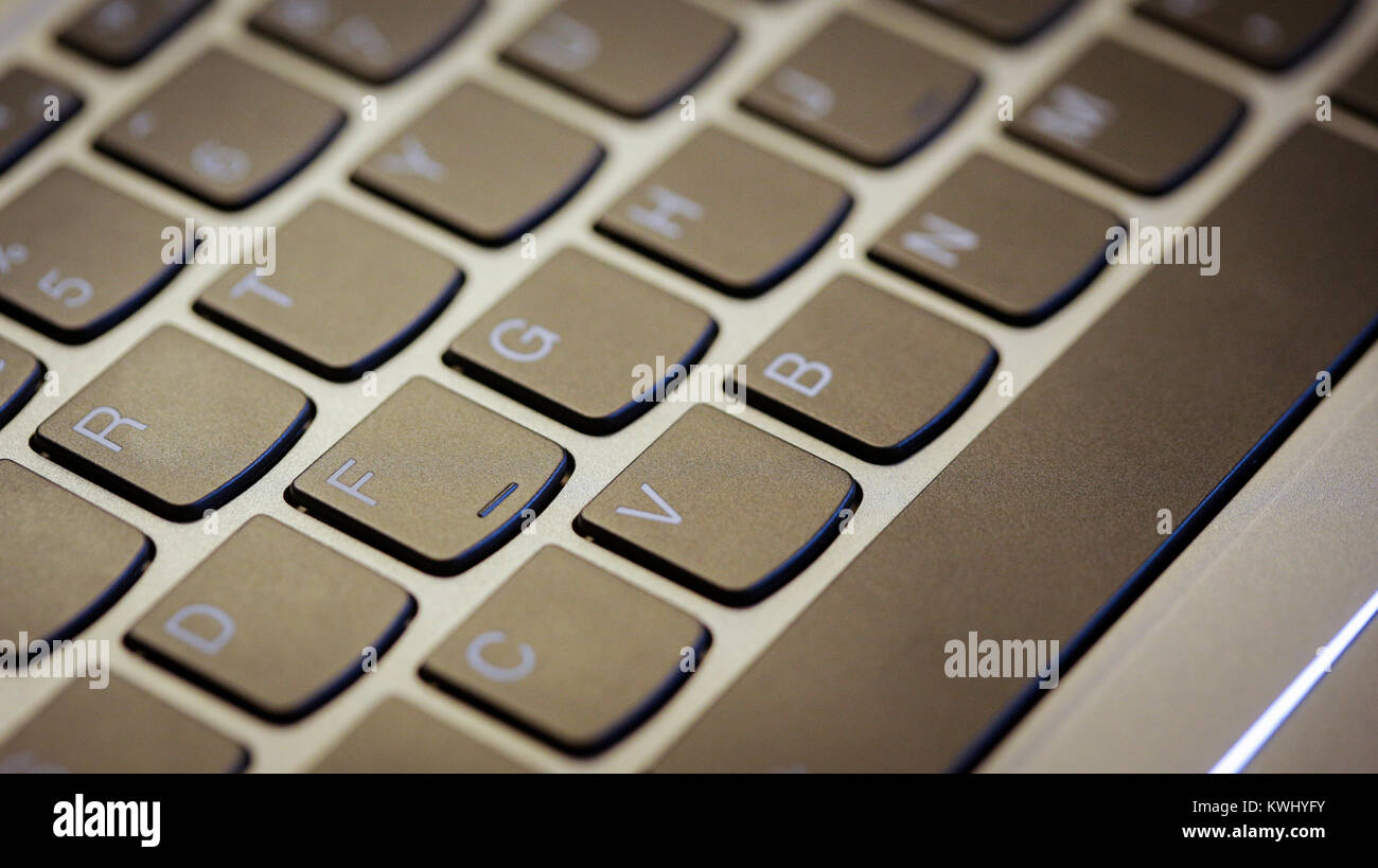 Closeup of laptop keyboard Stock Photo - Alamy