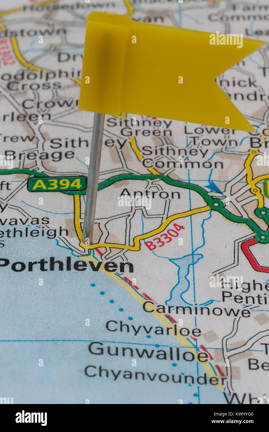 Map of coverack hi-res stock photography and images - Alamy