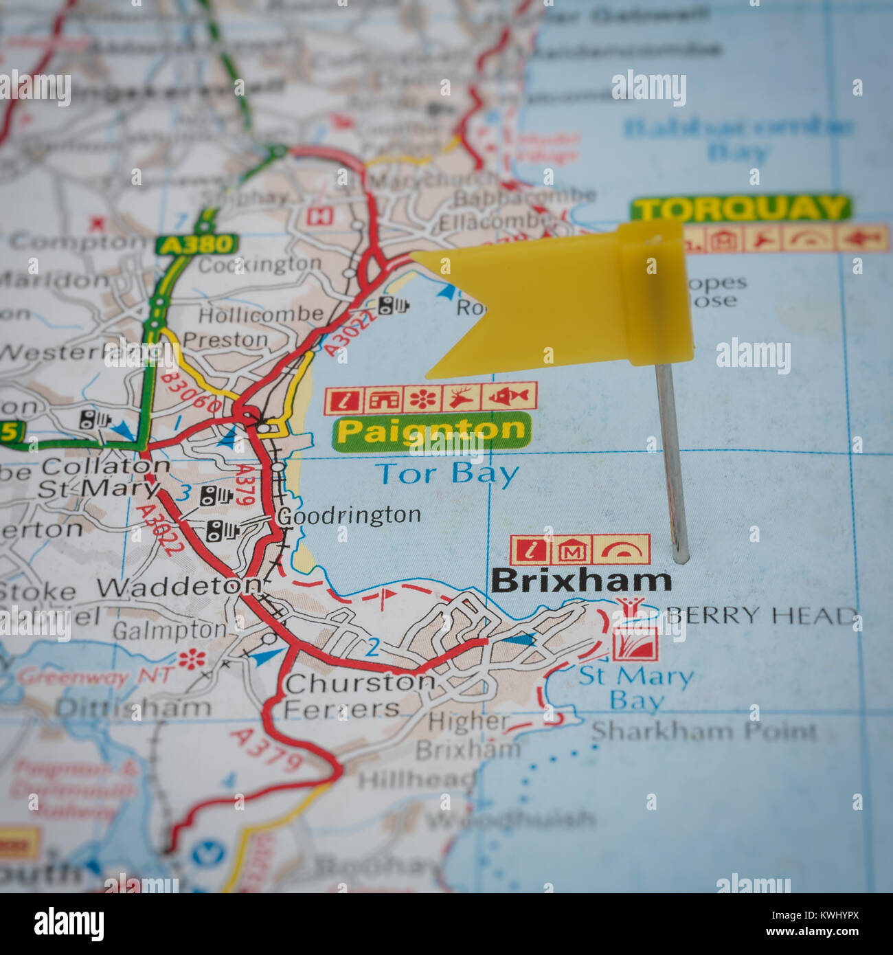 Map of brixham hi-res stock photography and images - Alamy
