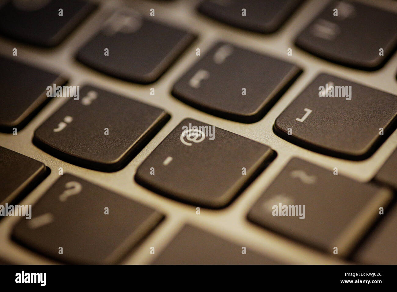 Closeup of laptop keyboard Stock Photo - Alamy