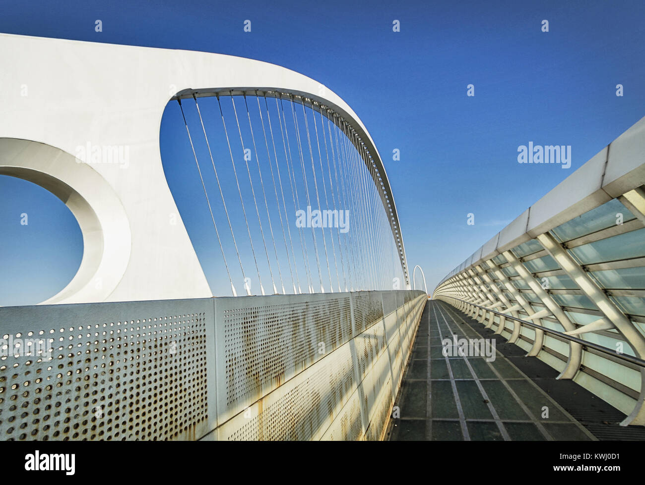 Calatrava Bridge's in Reggio Emilia Stock Photo - Alamy