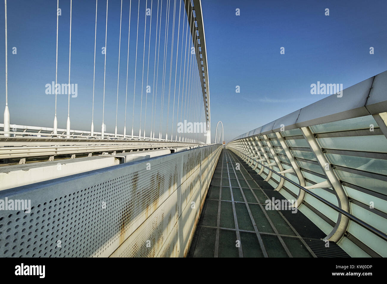 Calatrava Bridge's in Reggio Emilia Stock Photo - Alamy