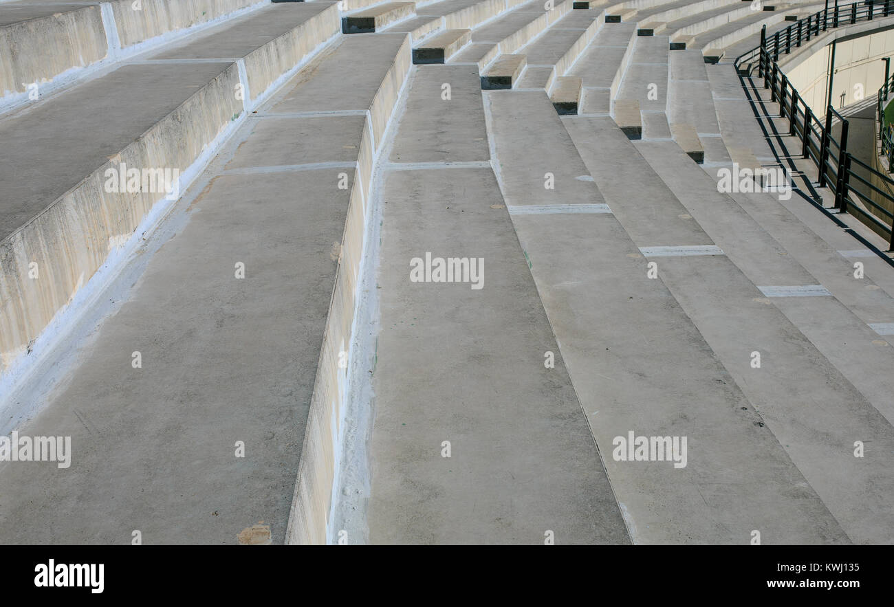 Stadium rows made of concrete Stock Photo - Alamy