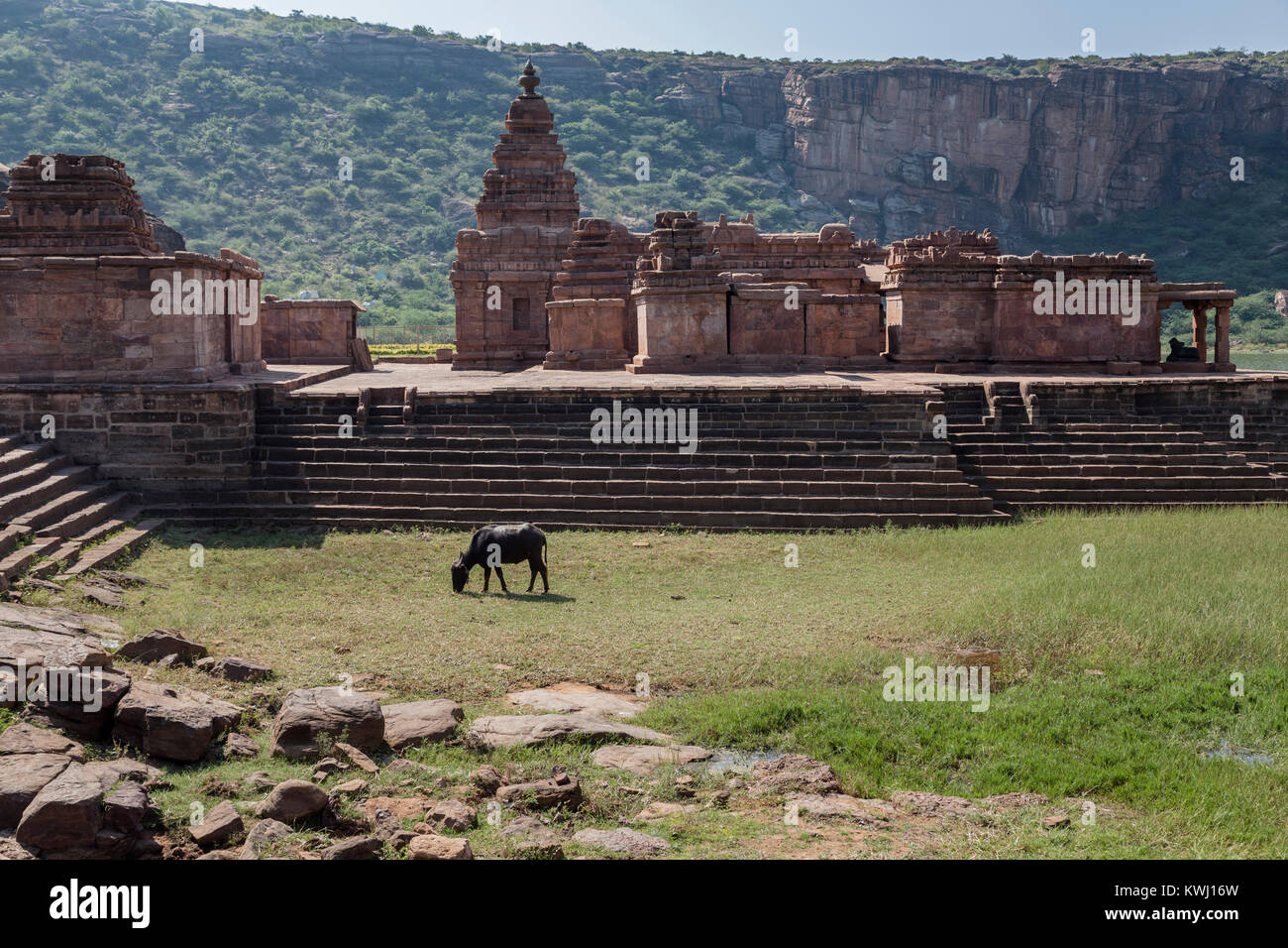 Rear view of Bhutanatha temple complex at Badami Stock Photo - Alamy