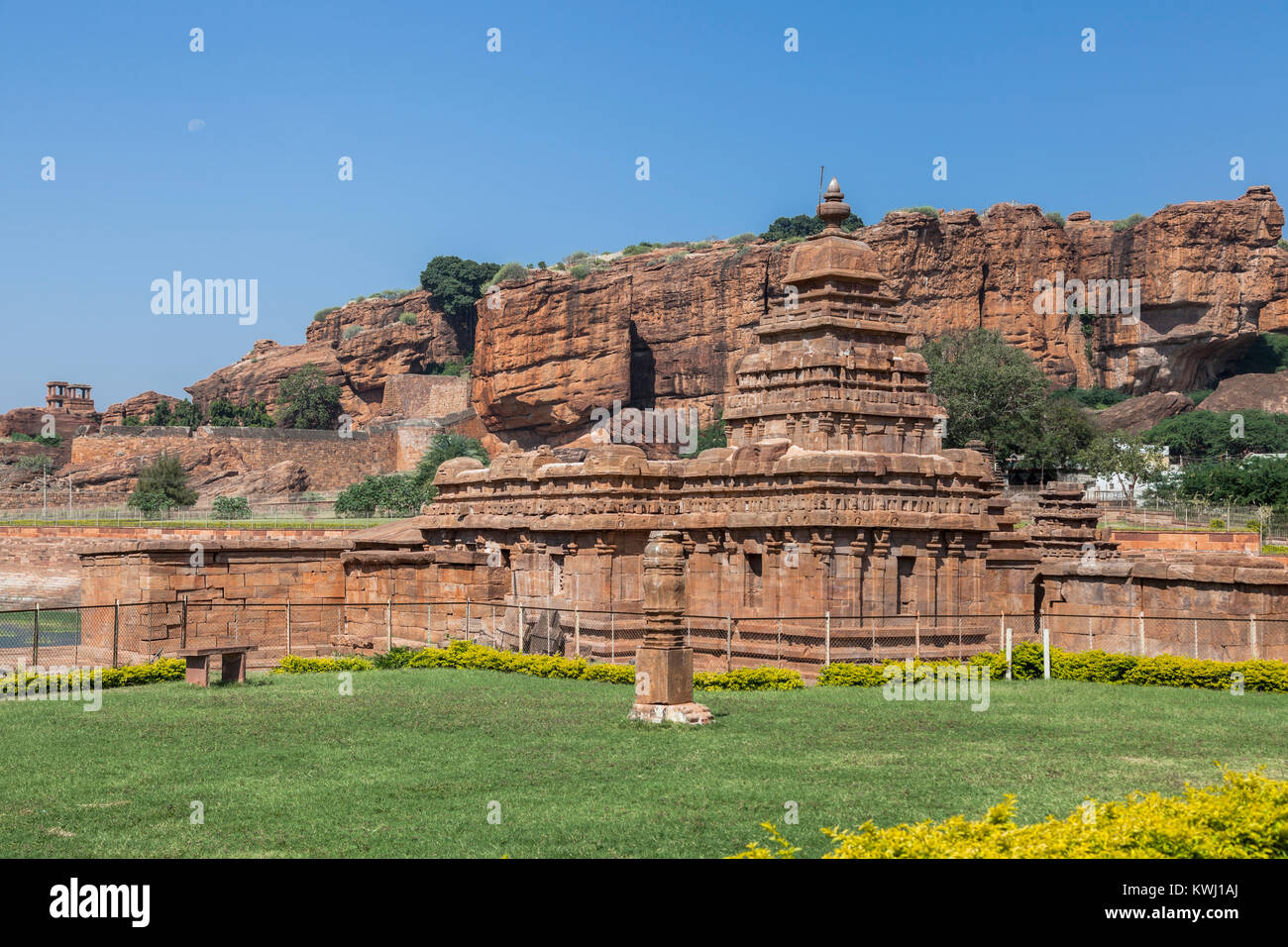 India, Karnataka, , Badami, Bhutanatha temple Stock Photo - Alamy