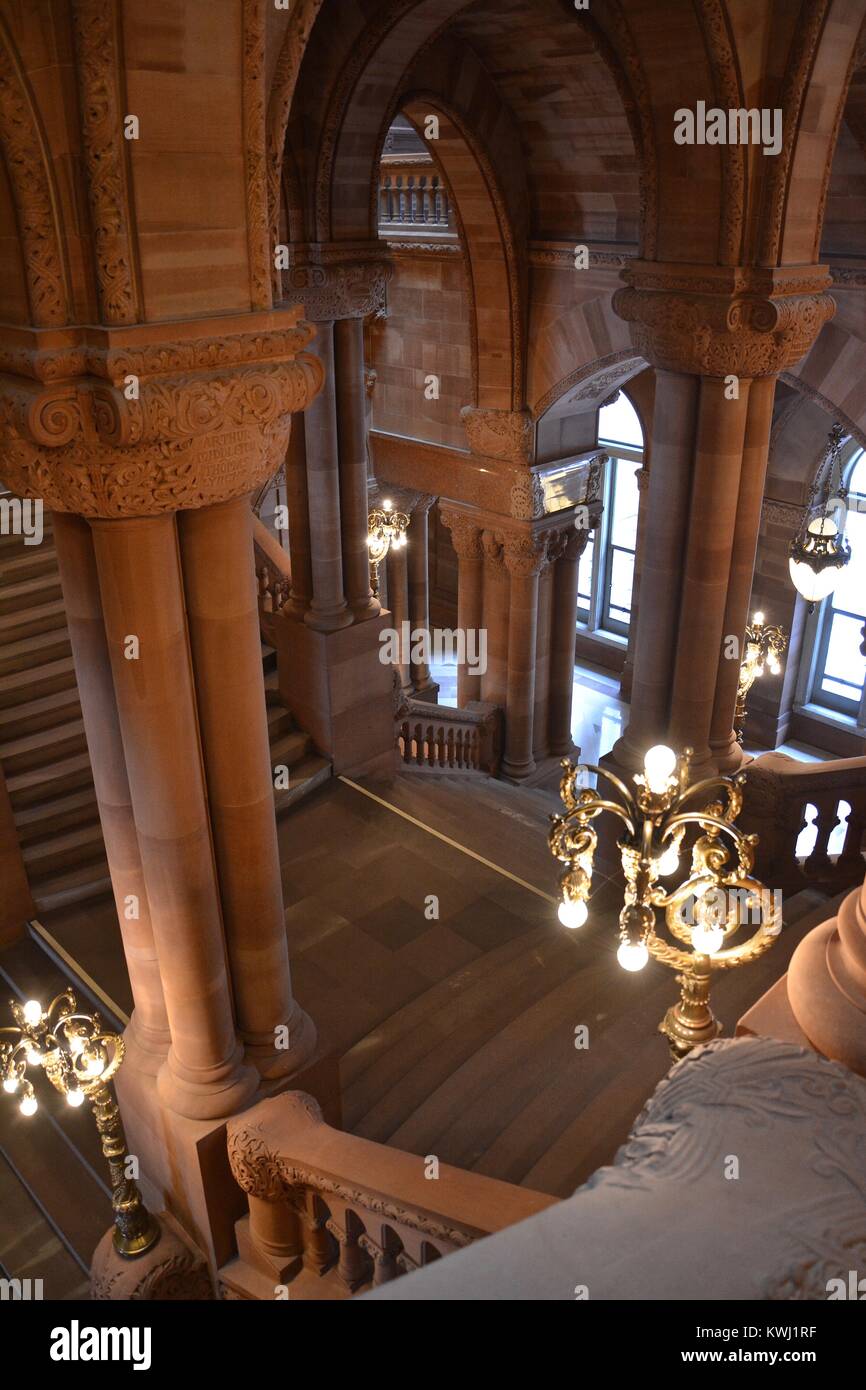 The beautiful and iconic Million Dollar staircase in the New York State ...