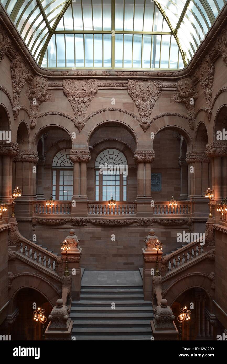 The beautiful and iconic Million Dollar staircase in the New York State ...