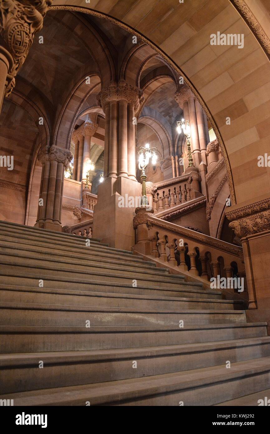 The beautiful and iconic Million Dollar staircase in the New York State ...