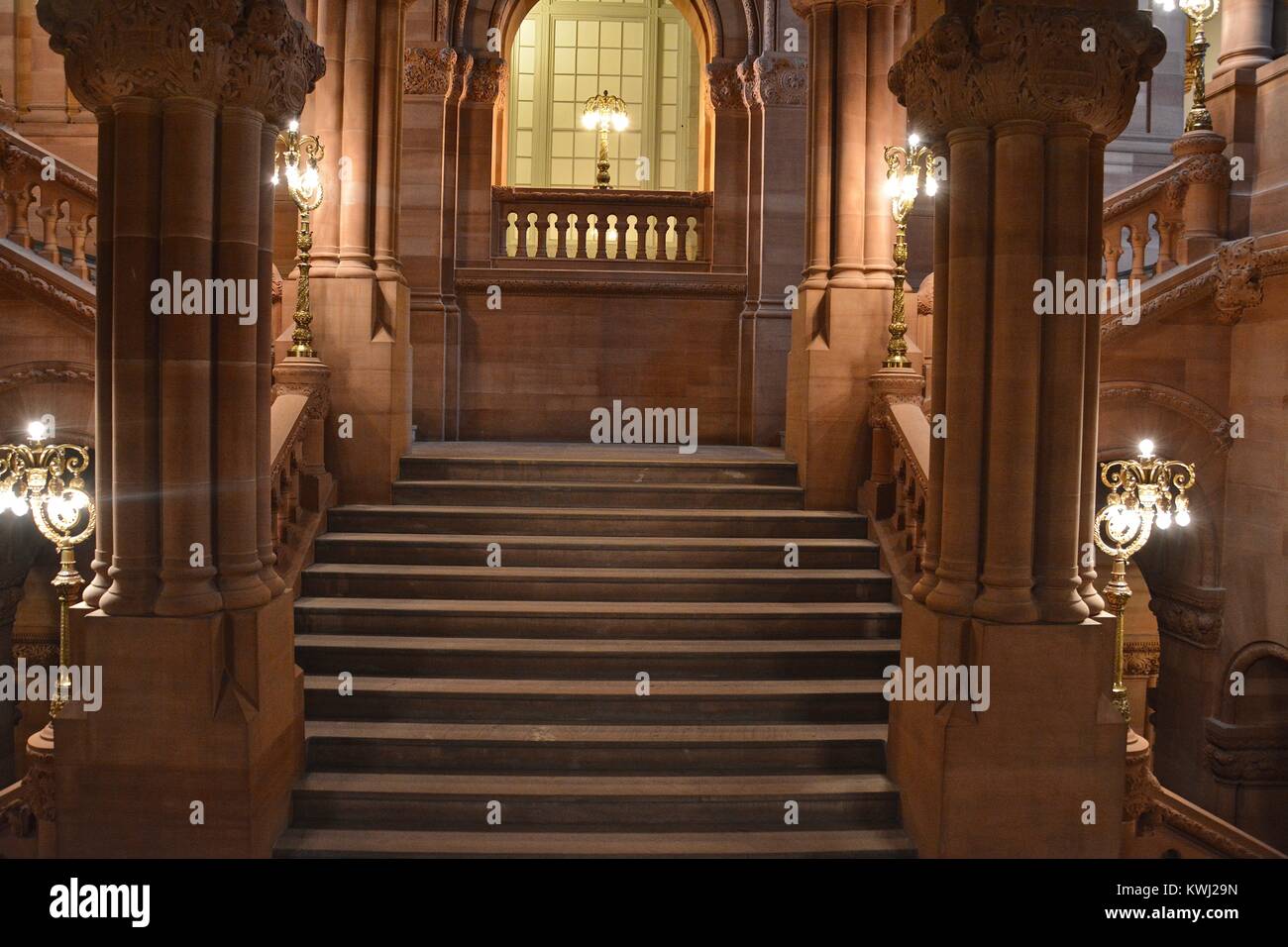 The beautiful and iconic Million Dollar staircase in the New York State ...
