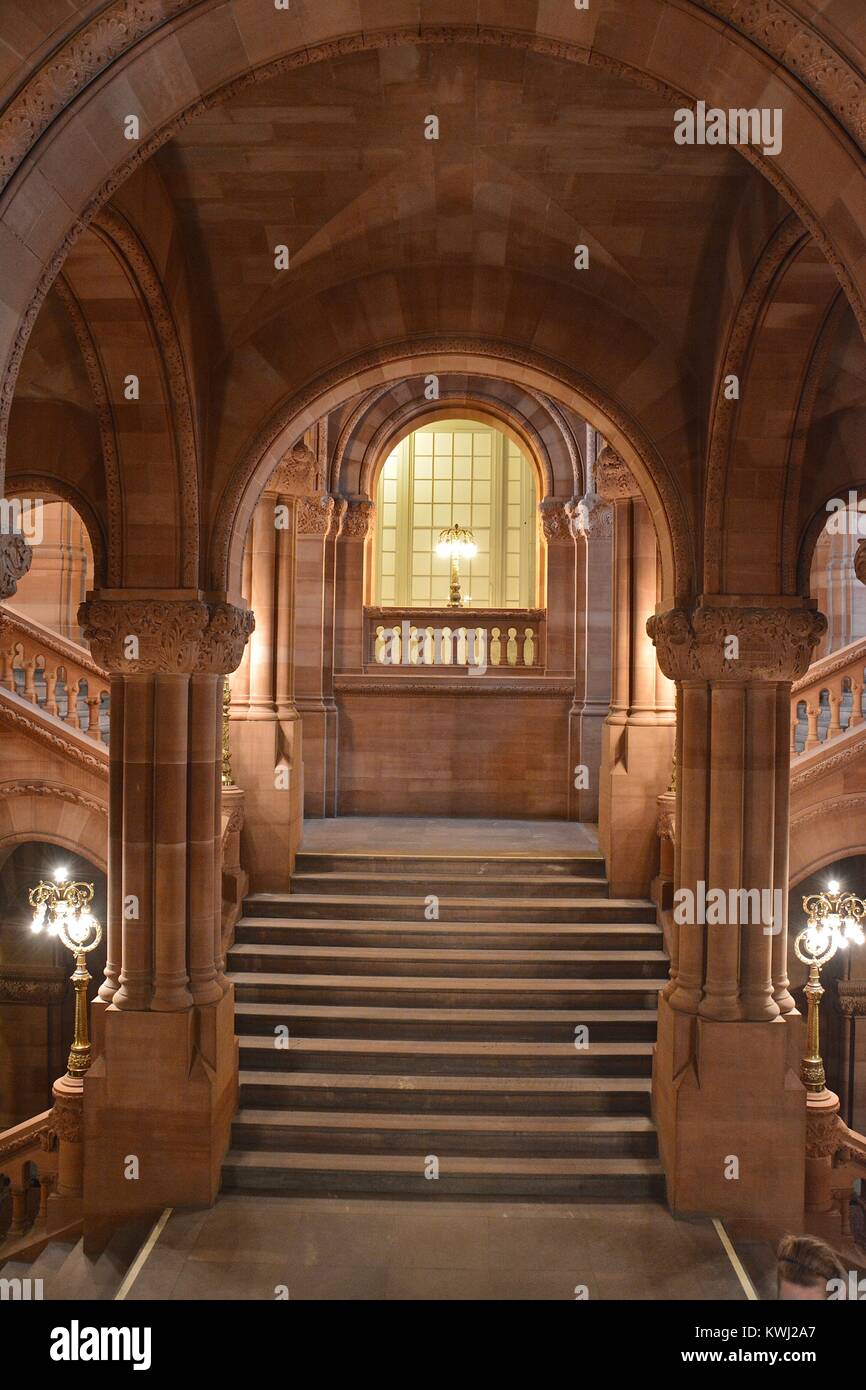 The beautiful and iconic Million Dollar staircase in the New York State ...