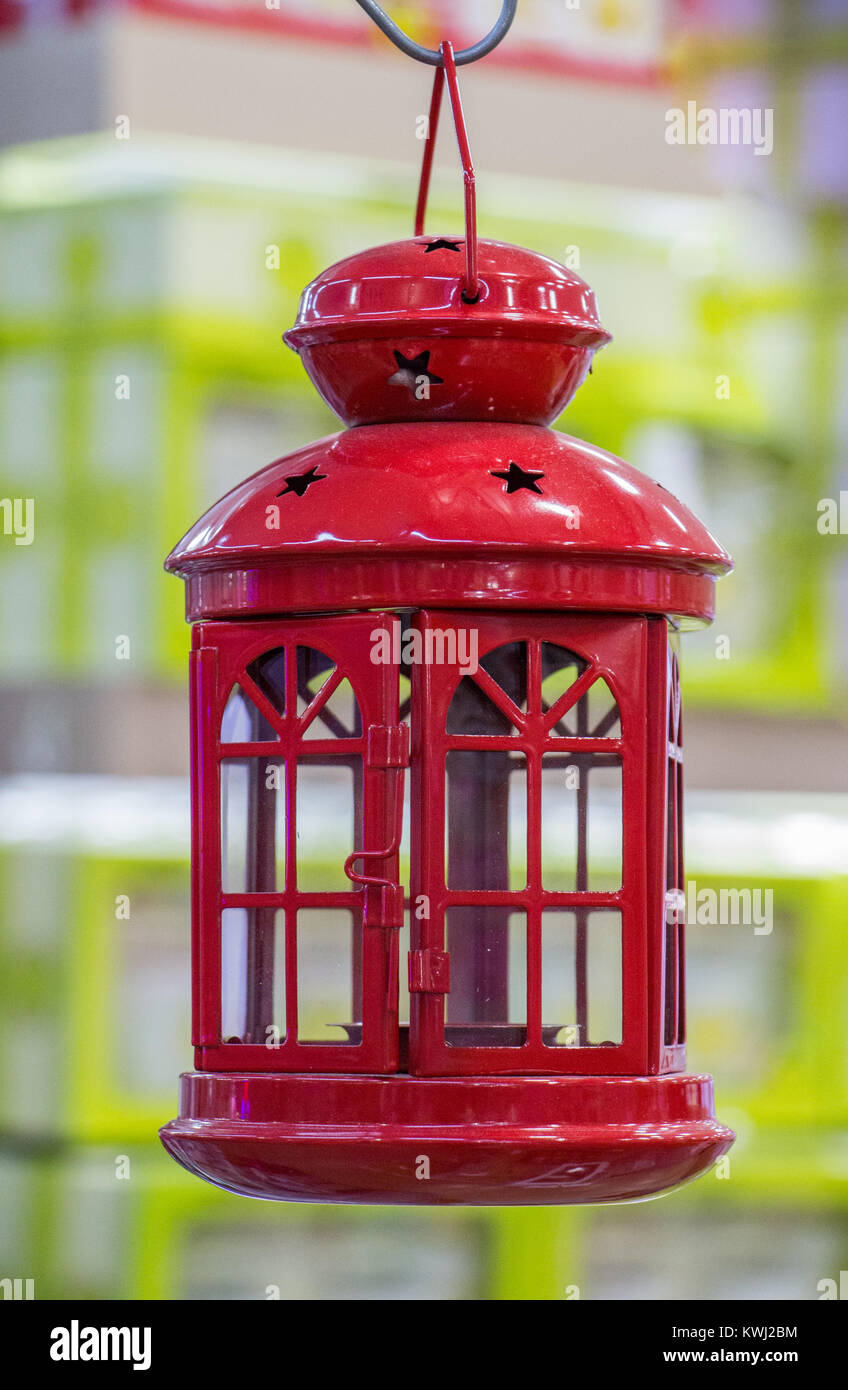 Old retro style lantern made of metal Stock Photo - Alamy
