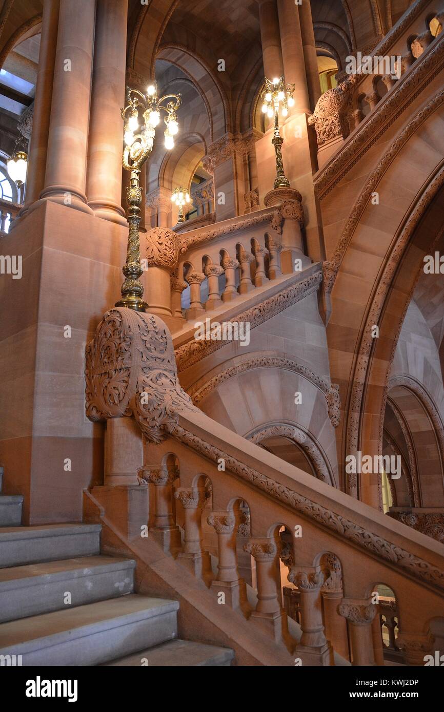 The beautiful and iconic Million Dollar staircase in the New York State ...