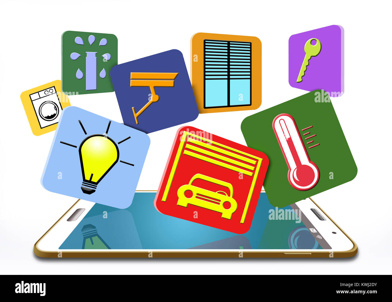 Smart home app in Cut Out Stock Images & Pictures - Alamy