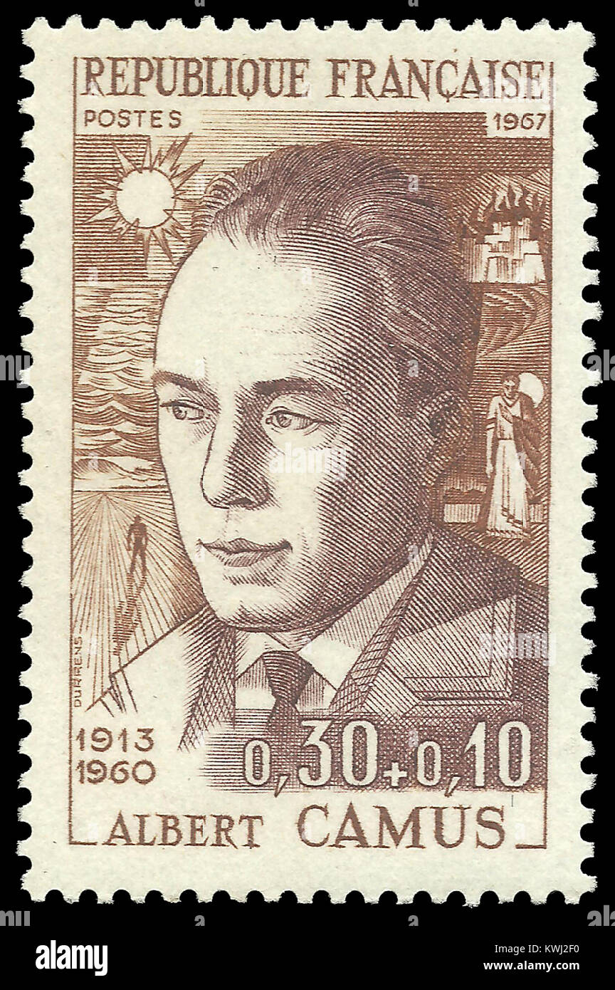 France - stamp printed in1967, Famous people, Nobel Laureates, ALbert ...