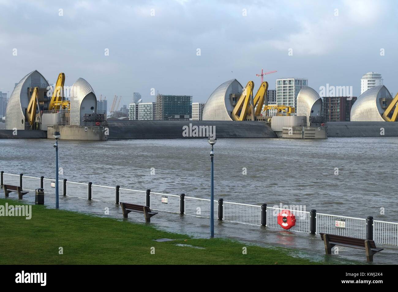 Thames Barrier Closed High Resolution Stock Photography and Images - Alamy