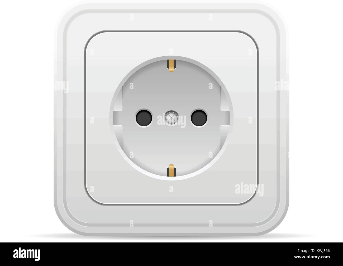 Plug outlet on wall Stock Vector Images - Alamy