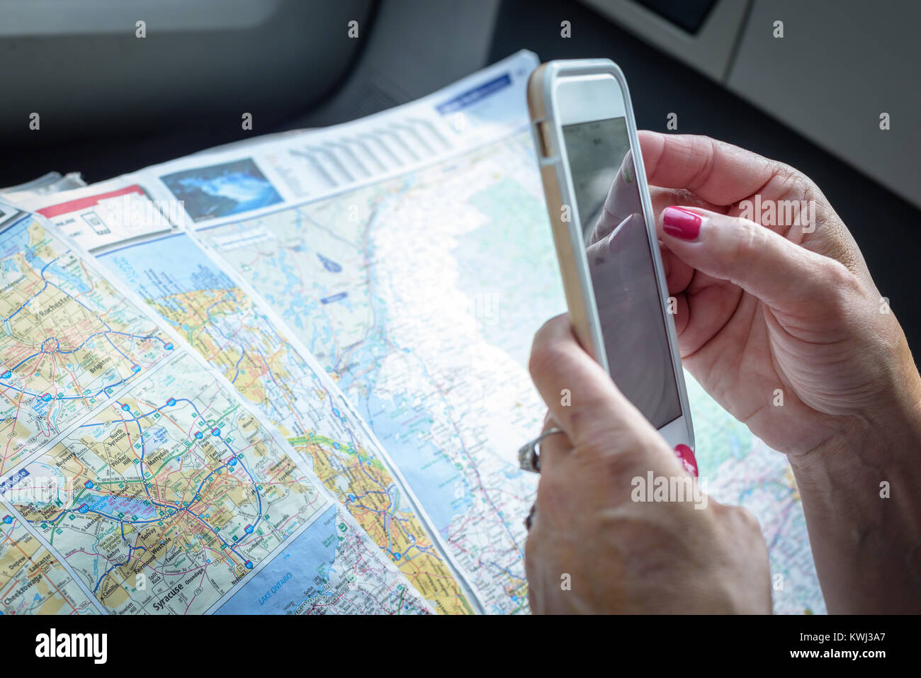 Physical map new york hi-res stock photography and images - Alamy