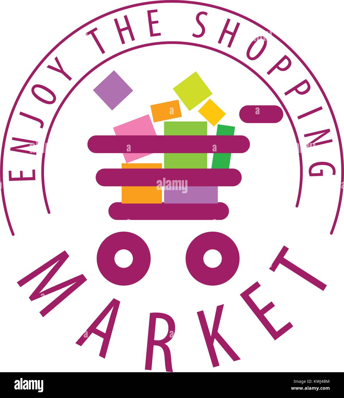 vector shopping logo Stock Vector Image & Art - Alamy