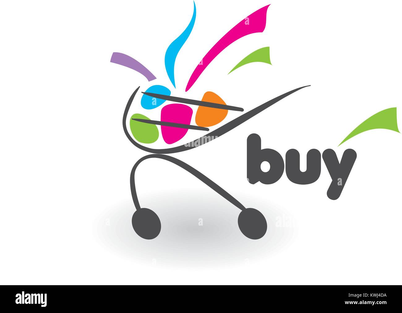 vector shopping logo Stock Vector Image & Art - Alamy
