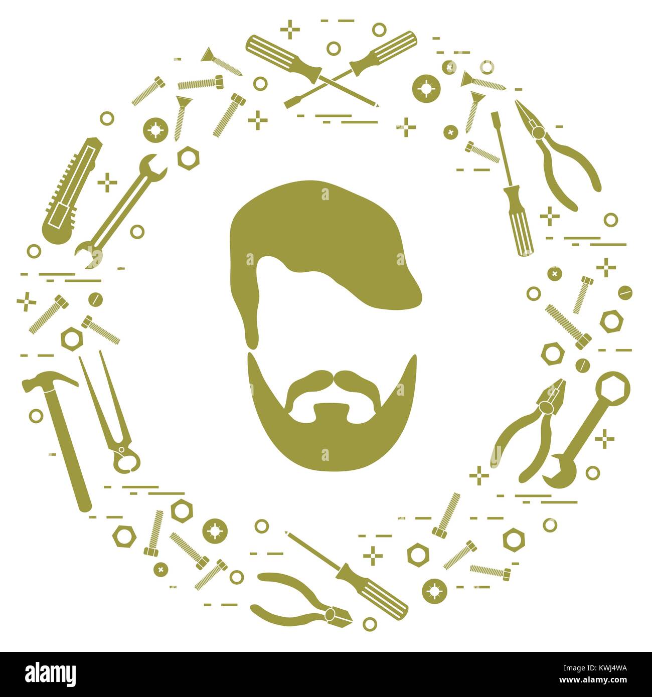 Different metal tools mechanic Stock Vector Images - Alamy