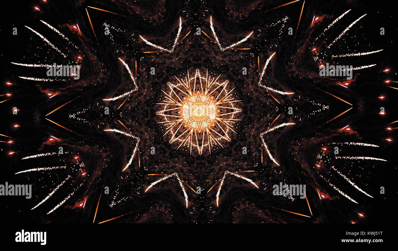 Colorful looping kaleidoscope sequence. Abstract motion graphics ...