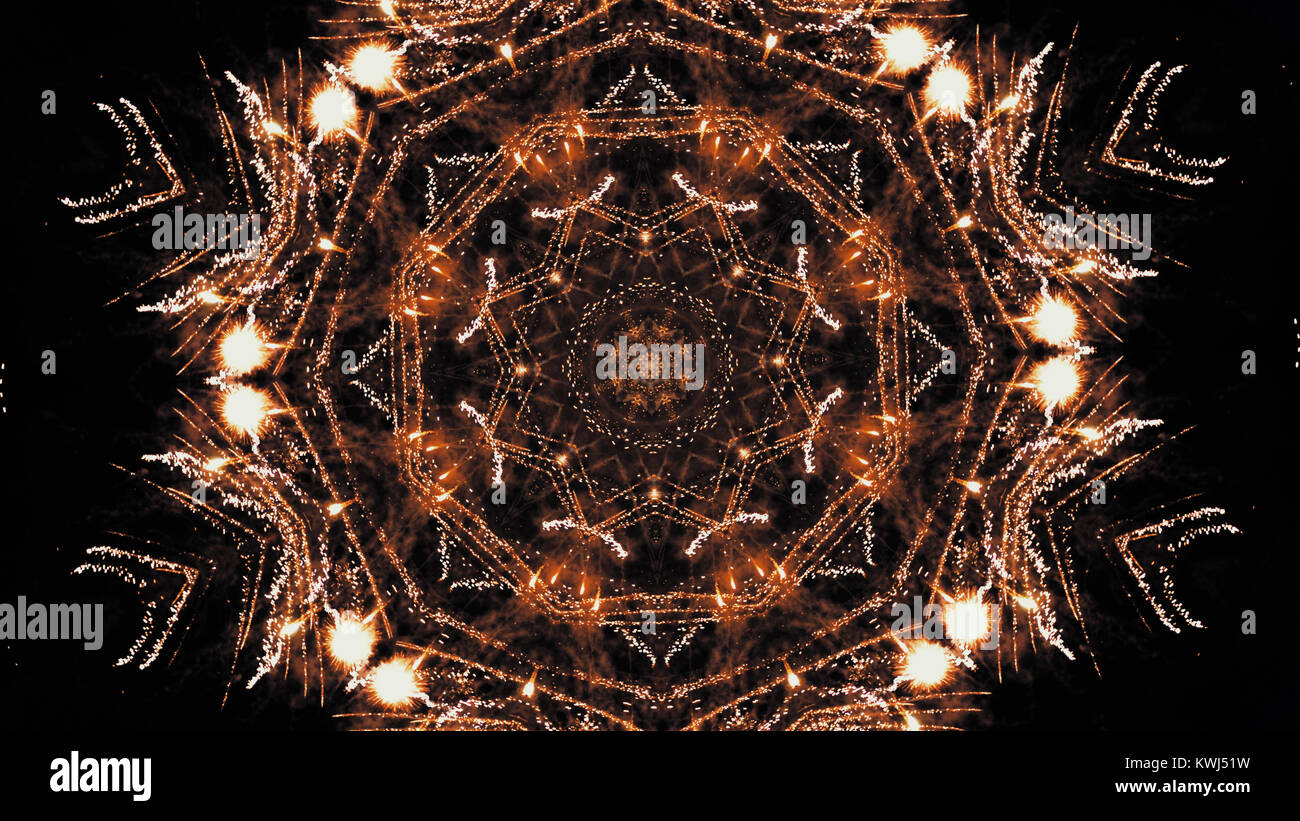 Colorful looping kaleidoscope sequence. Abstract motion graphics ...