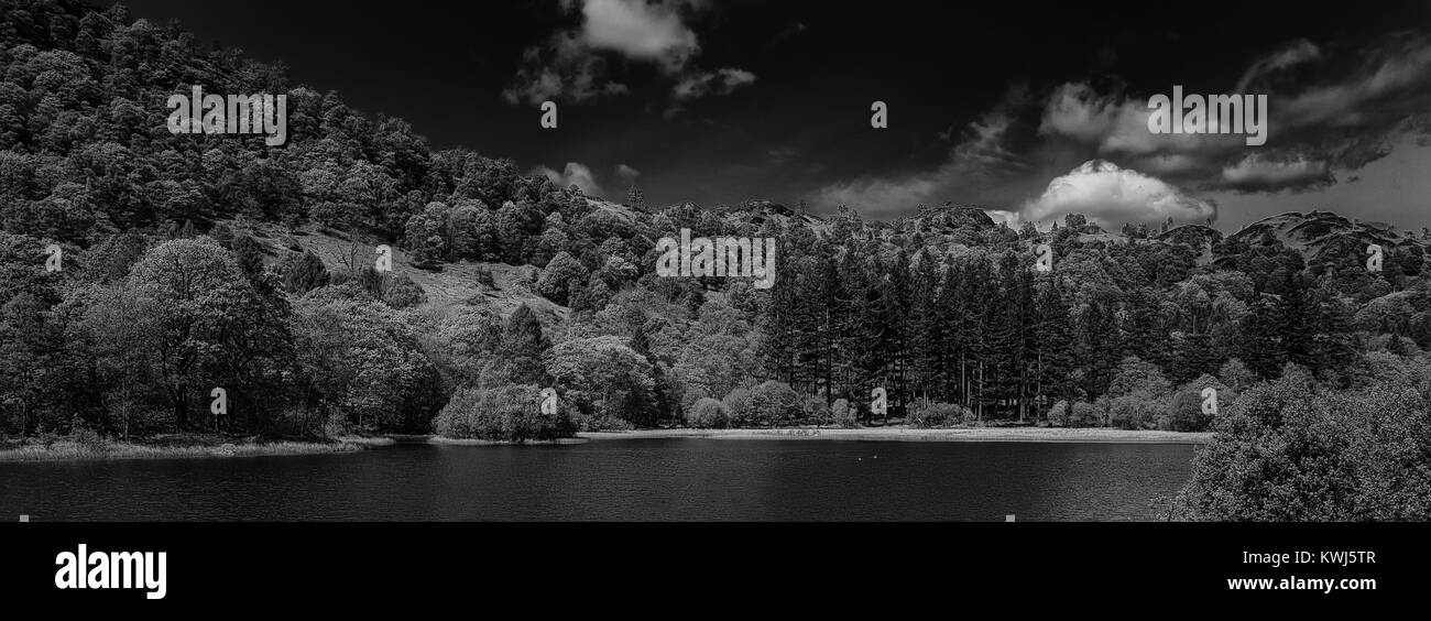 Lake district in black and white hi-res stock photography and images ...