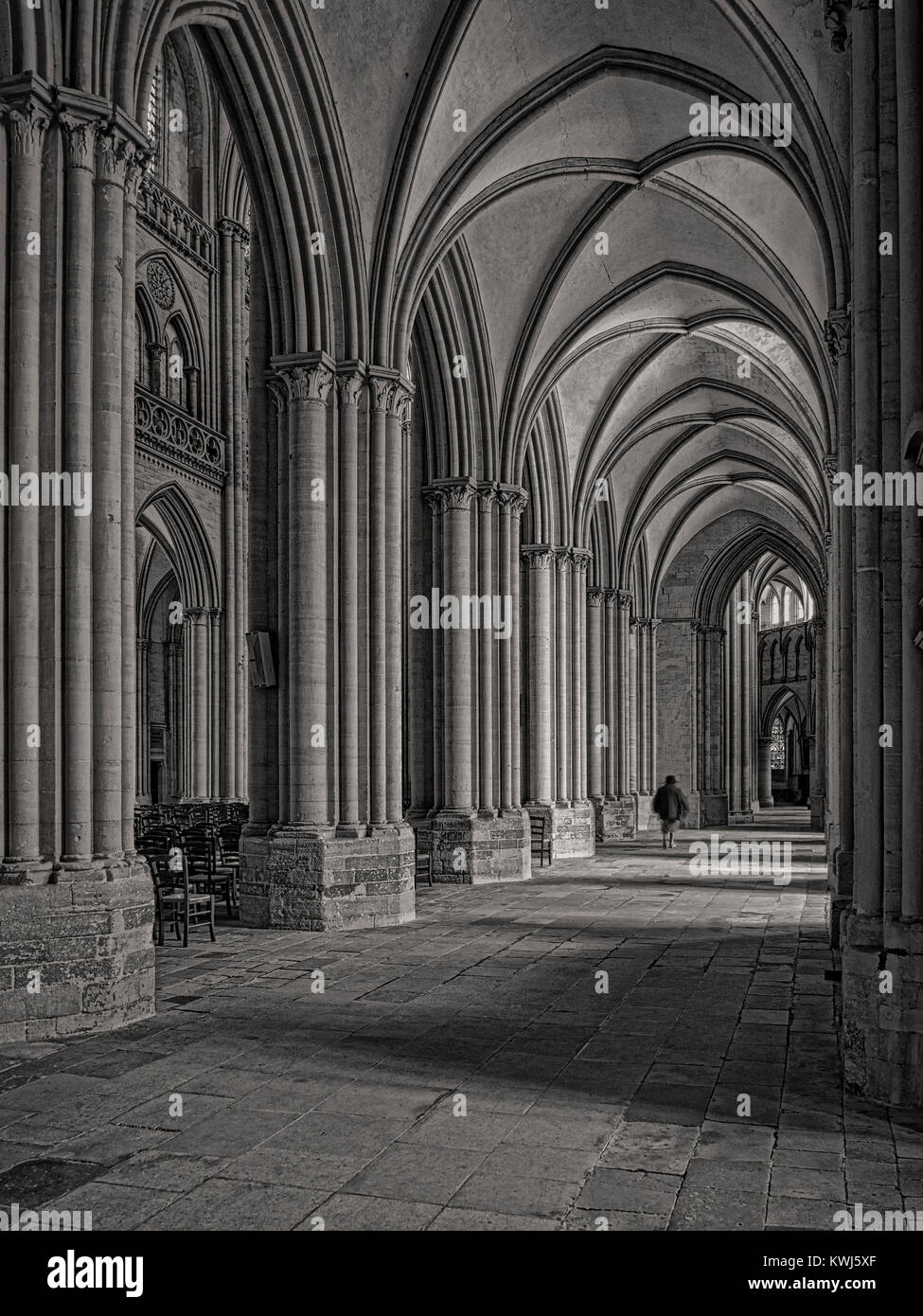 interior of Coutances Cathedral, Northen France Stock Photo - Alamy
