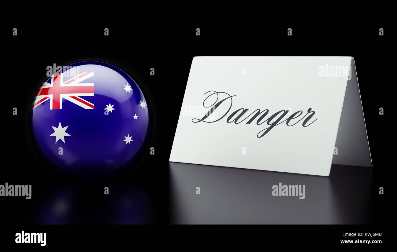 Australia High Resolution Danger Concept Stock Photo - Alamy