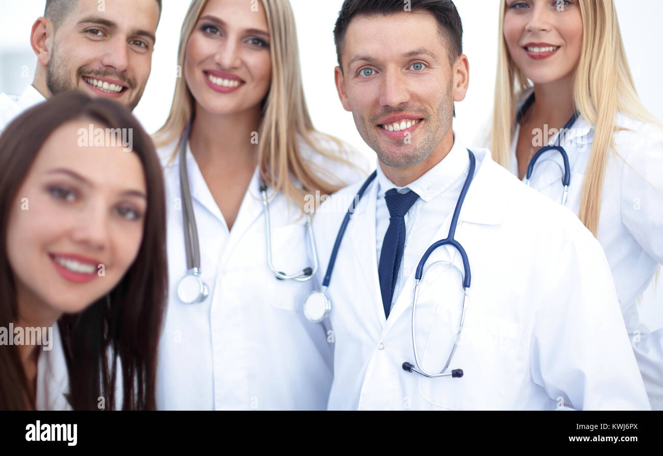 Portrait of smiling medical team Stock Photo - Alamy