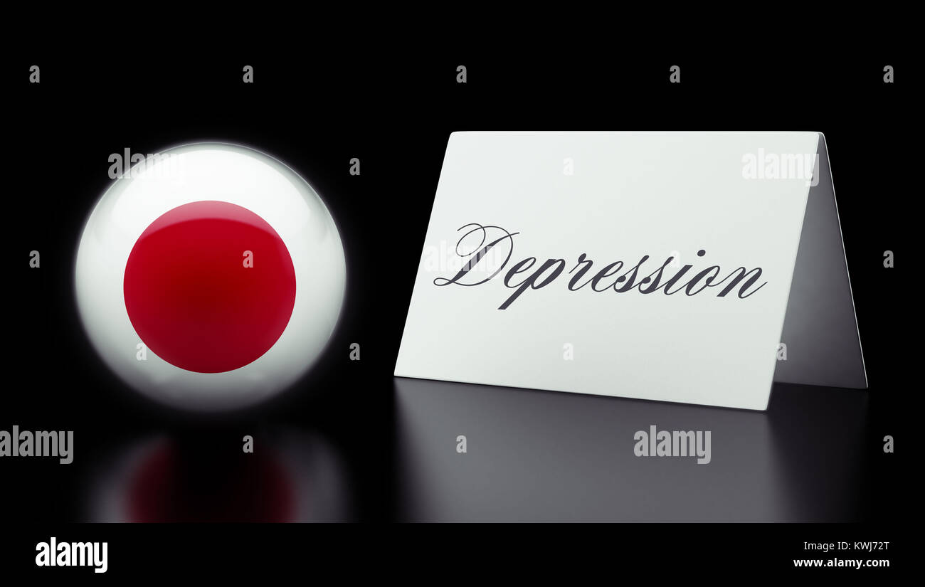 Japan High Resolution Depression Concept Stock Photo - Alamy