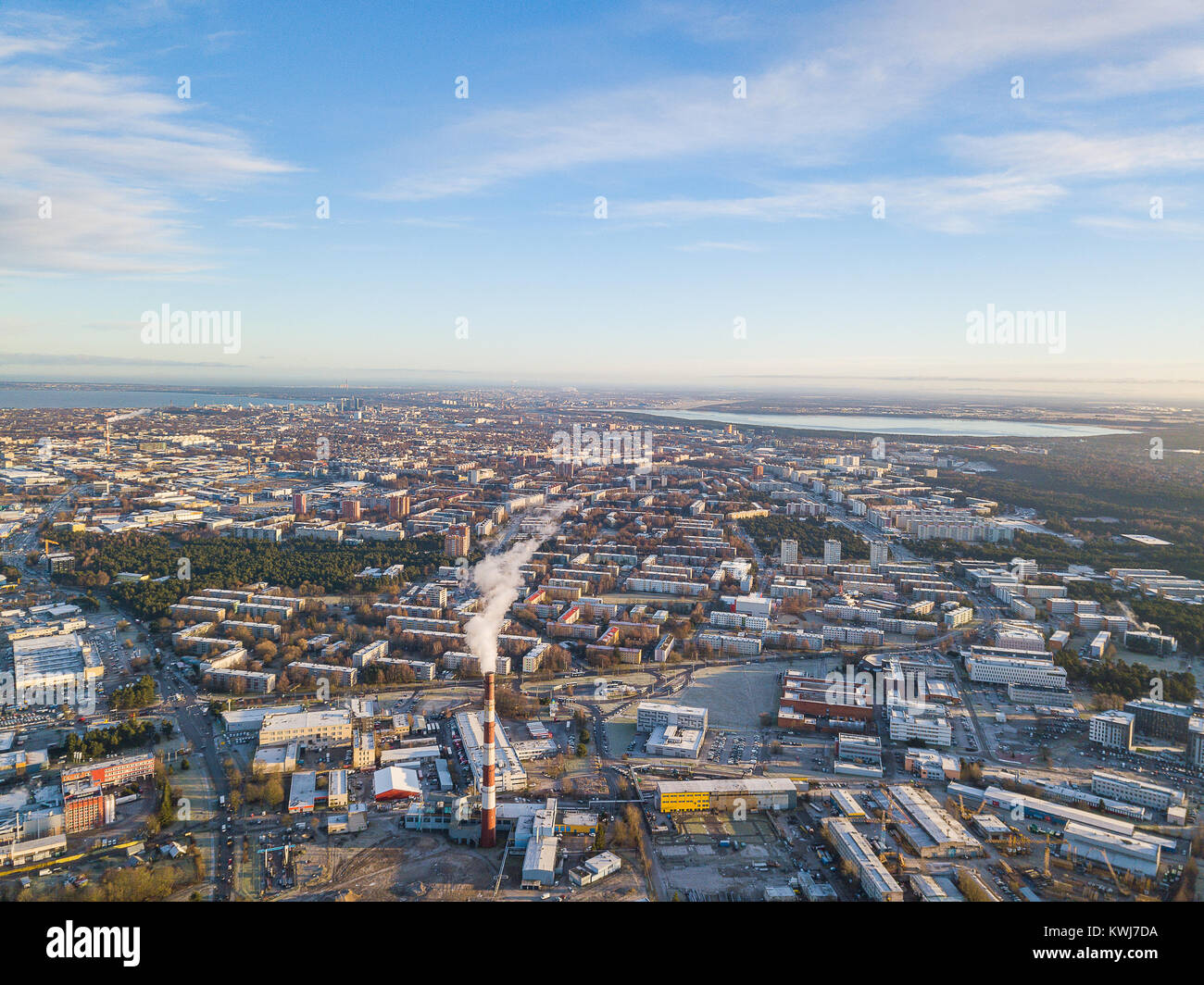 Aerial view of city Tallinn Estonia Stock Photo - Alamy