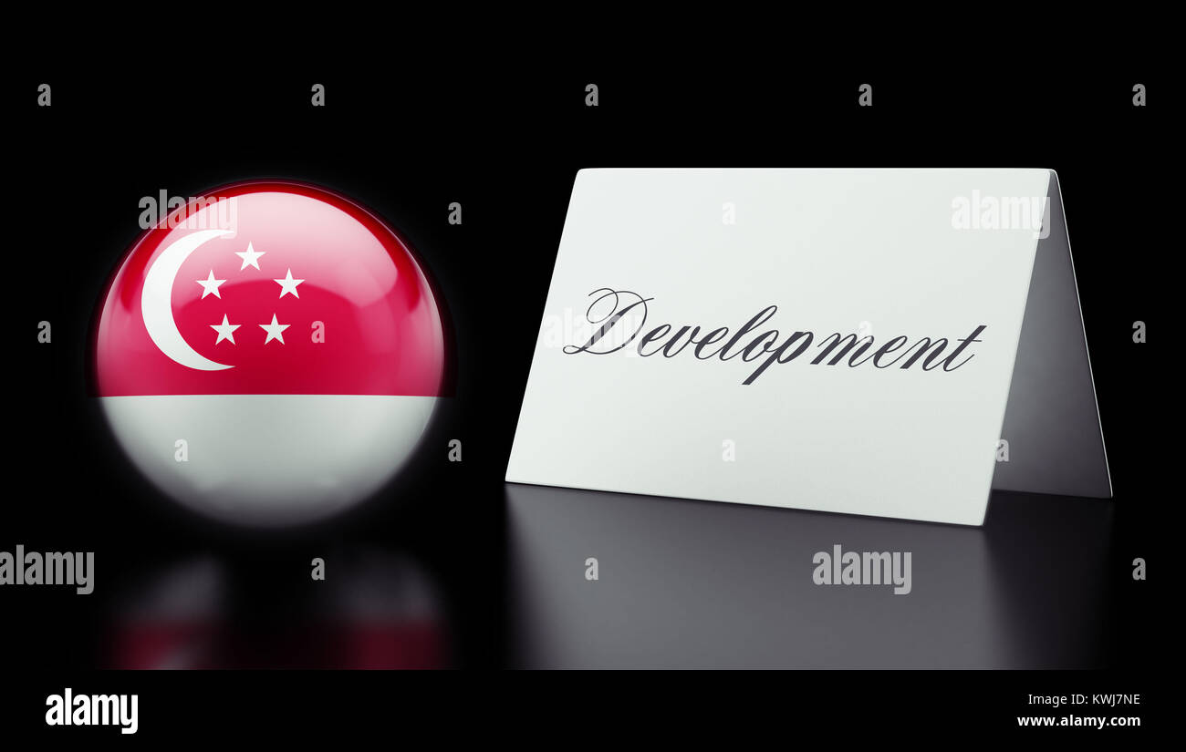 Singapore High Resolution Development Concept Stock Photo - Alamy