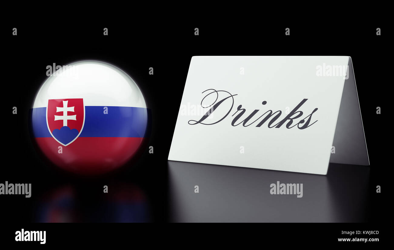 Slovakia High Resolution Drinks Concept Stock Photo - Alamy