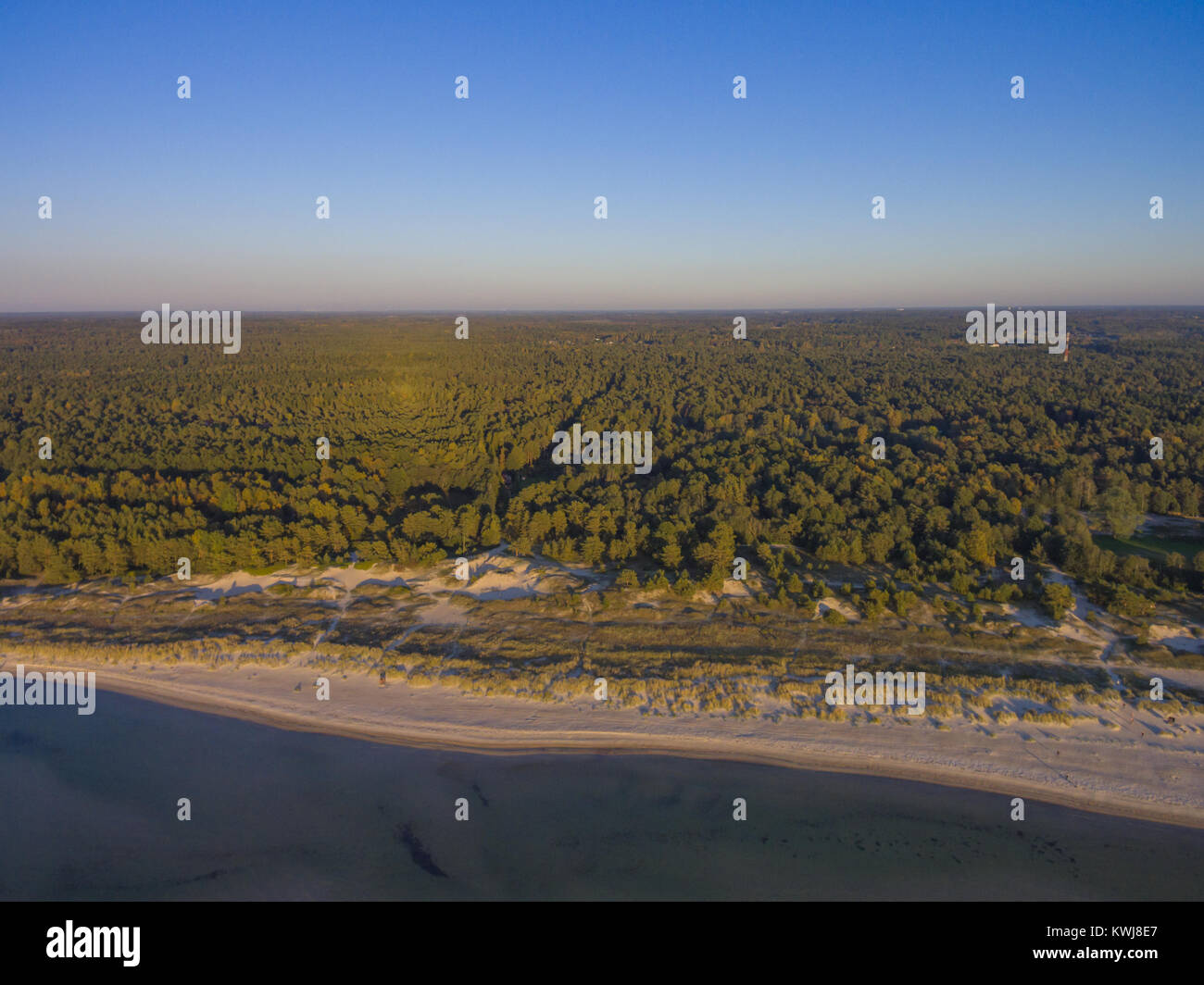 Aerial view landscape of Baltic Sea Stock Photo - Alamy