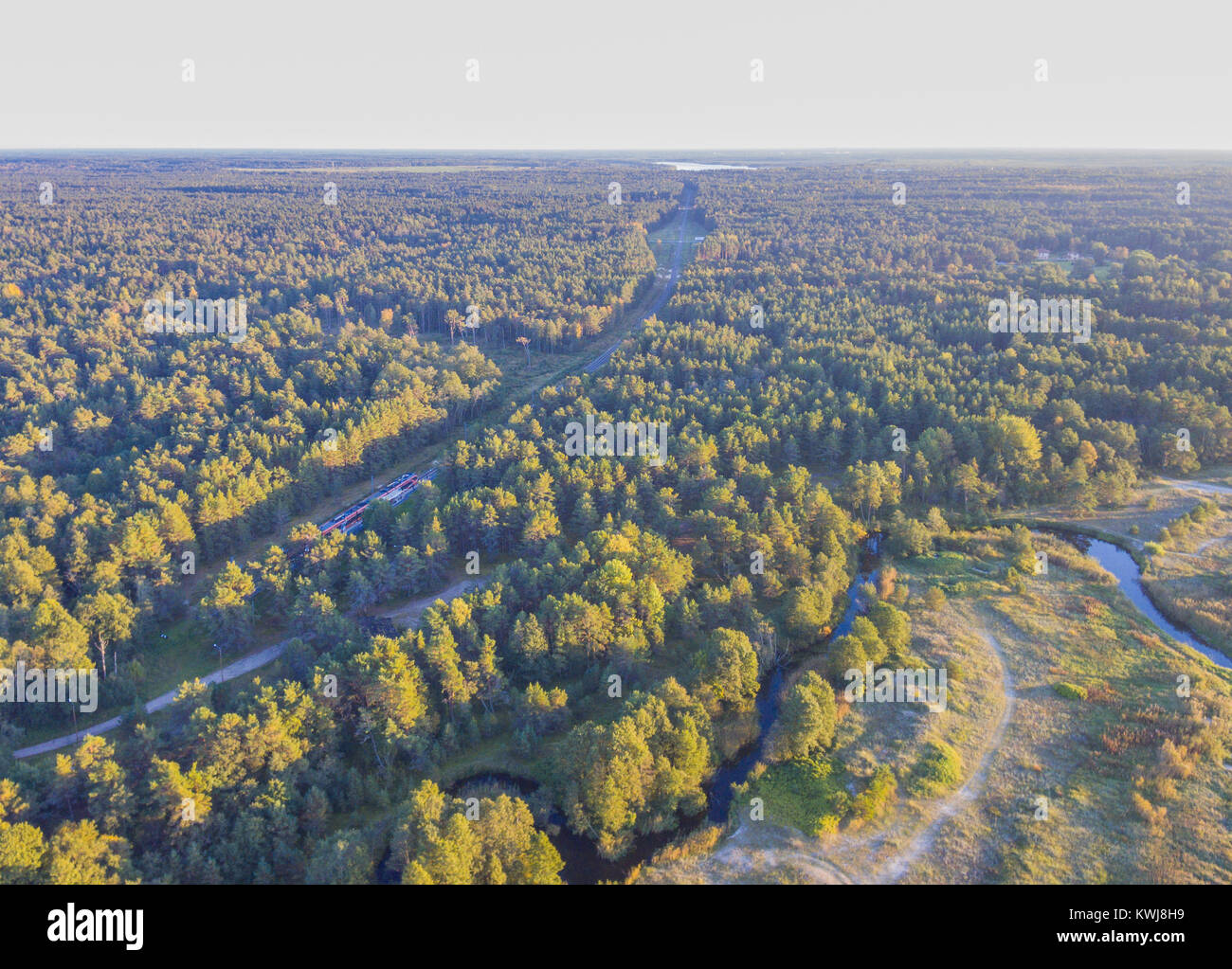 Aerial view landscape of Baltic Sea Stock Photo - Alamy