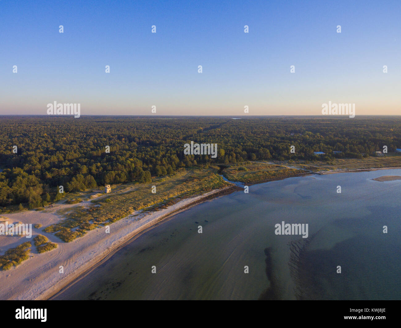 Aerial view landscape of Baltic Sea Stock Photo - Alamy