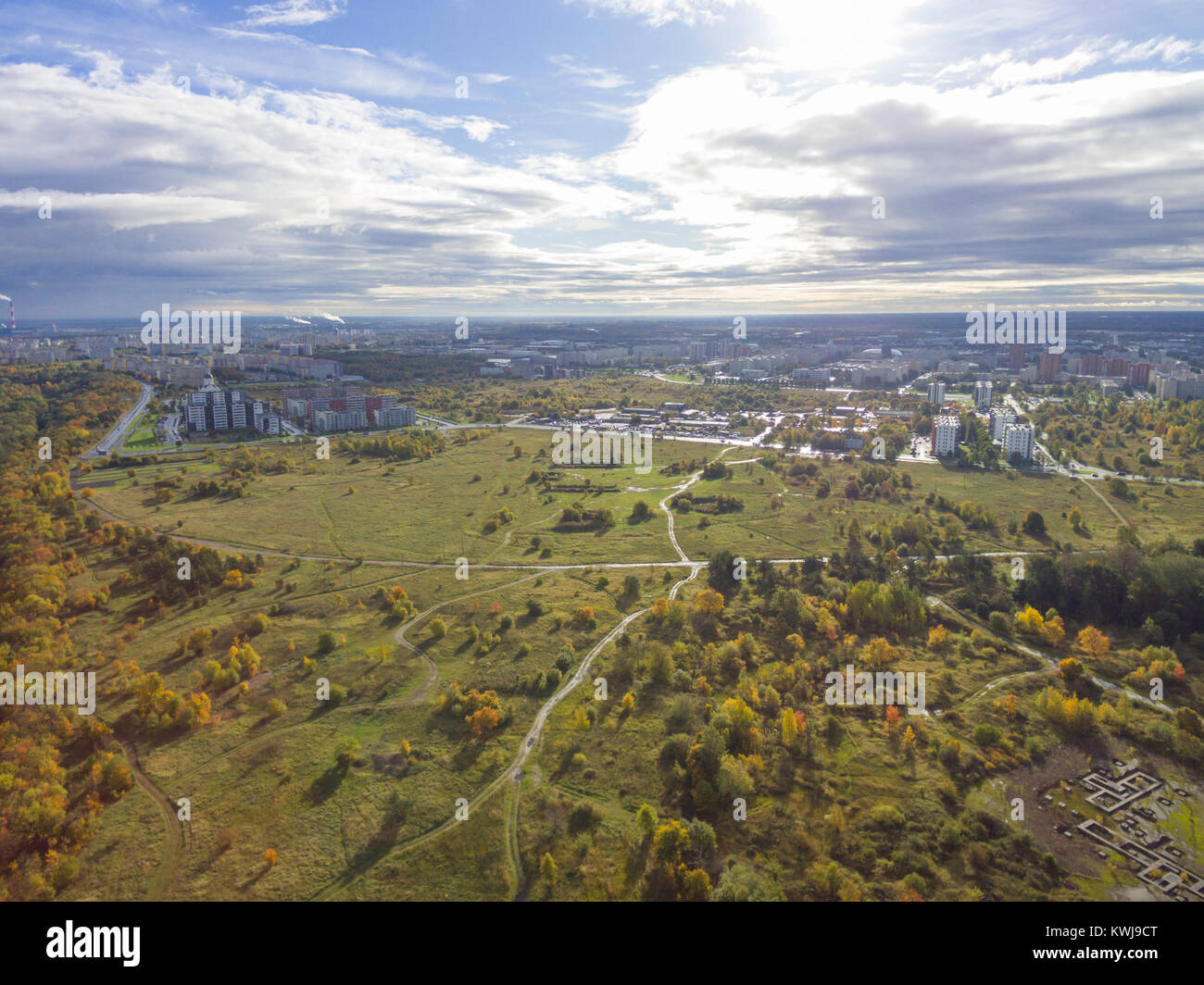 Aerial view of City Tallinn, Estonia Stock Photo - Alamy