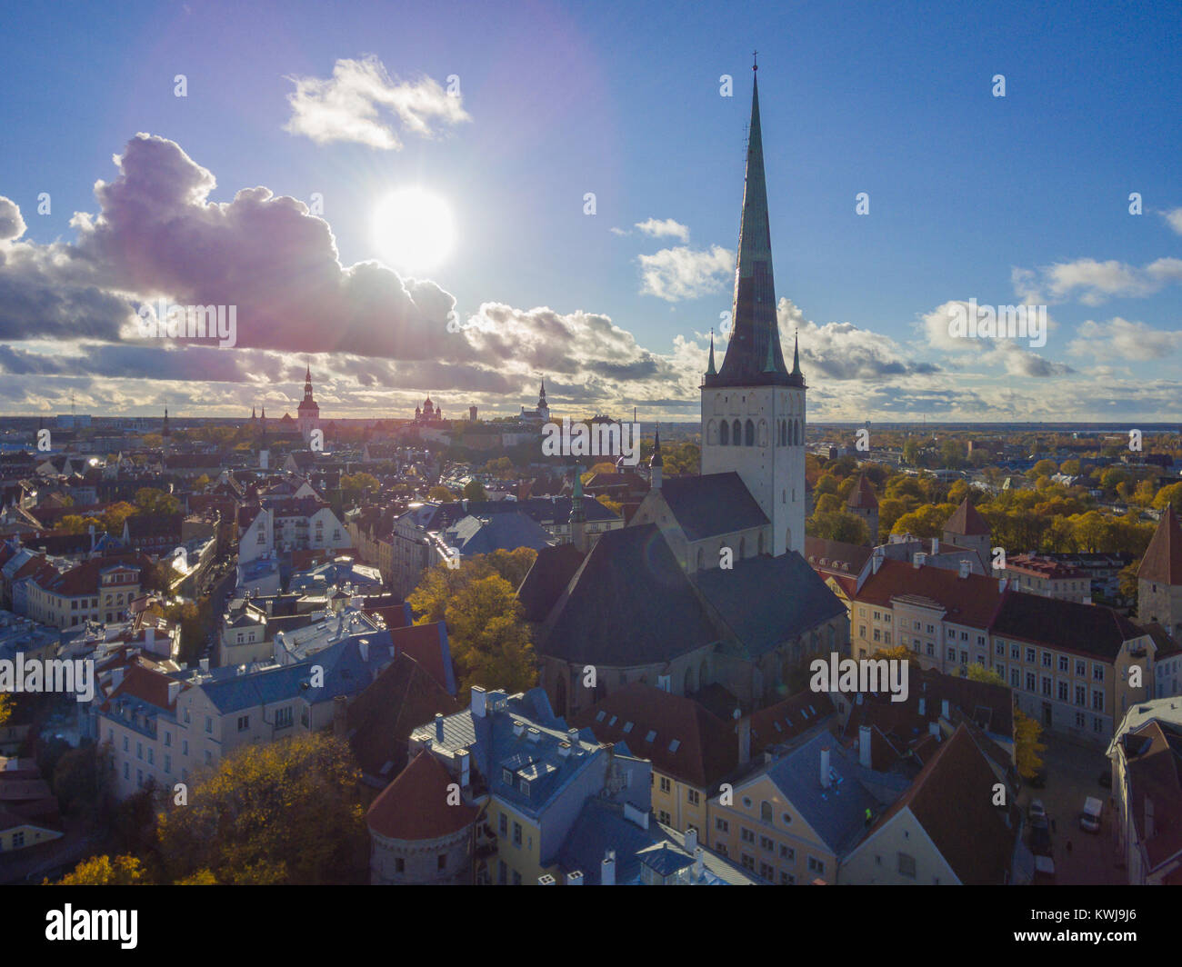 Aerial panorama of Tallinn, Estonia Stock Photo - Alamy
