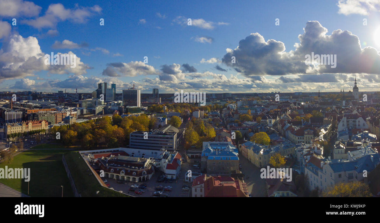 Aerial panorama of Tallinn, Estonia Stock Photo - Alamy