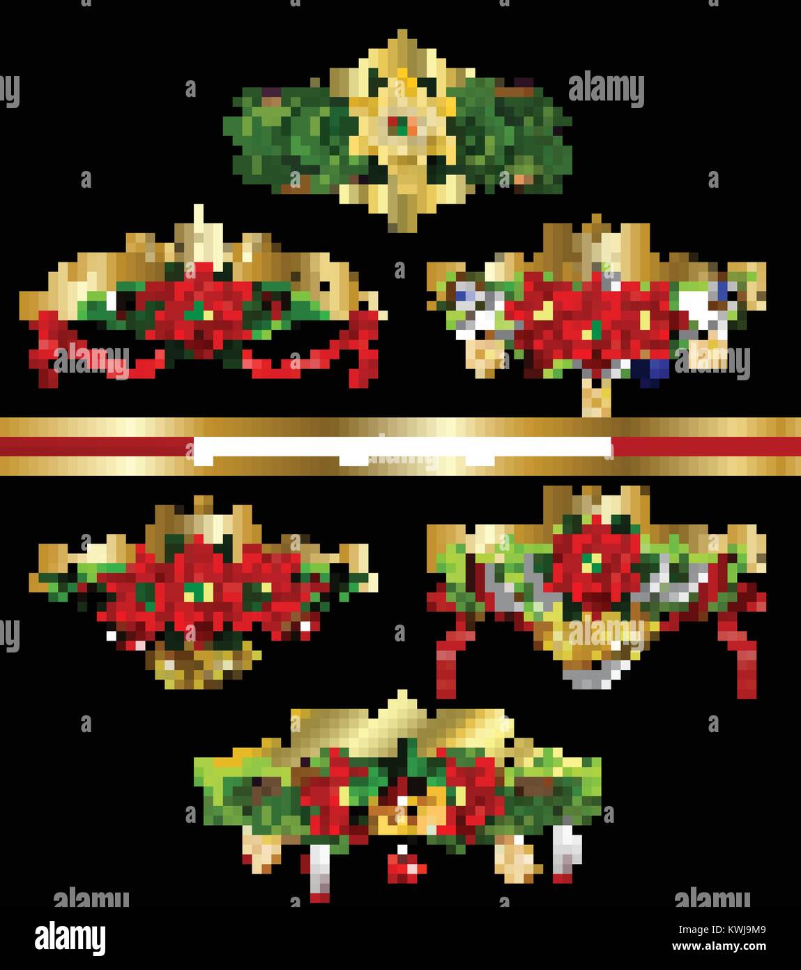 Big golden flower Stock Vector Images - Alamy