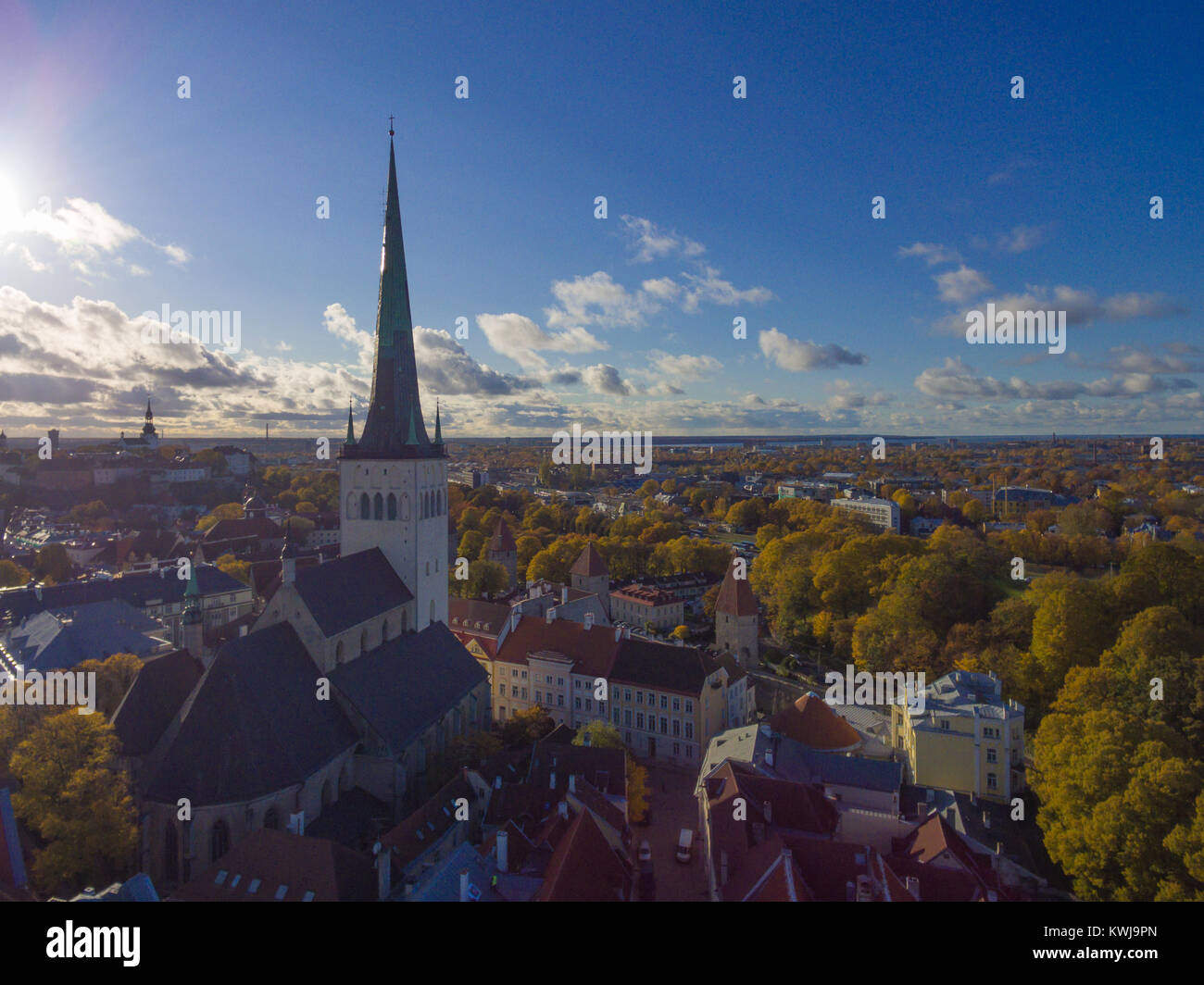 Aerial panorama of Tallinn, Estonia Stock Photo - Alamy