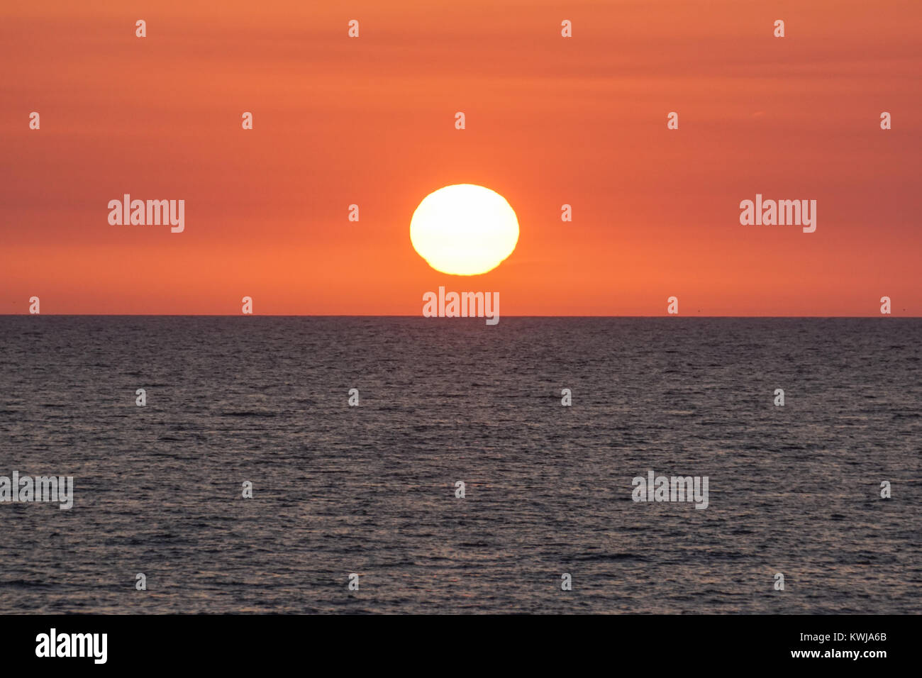 Sky and sea before sunset background Stock Photo - Alamy