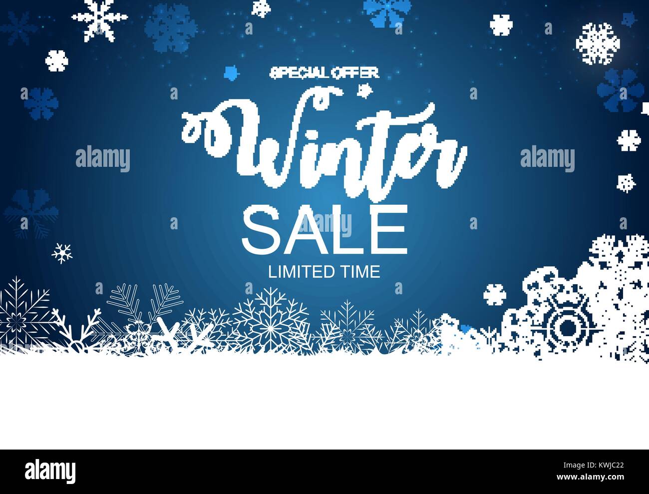 Winter Sale Background Special Offer Banner Background for Business and ...