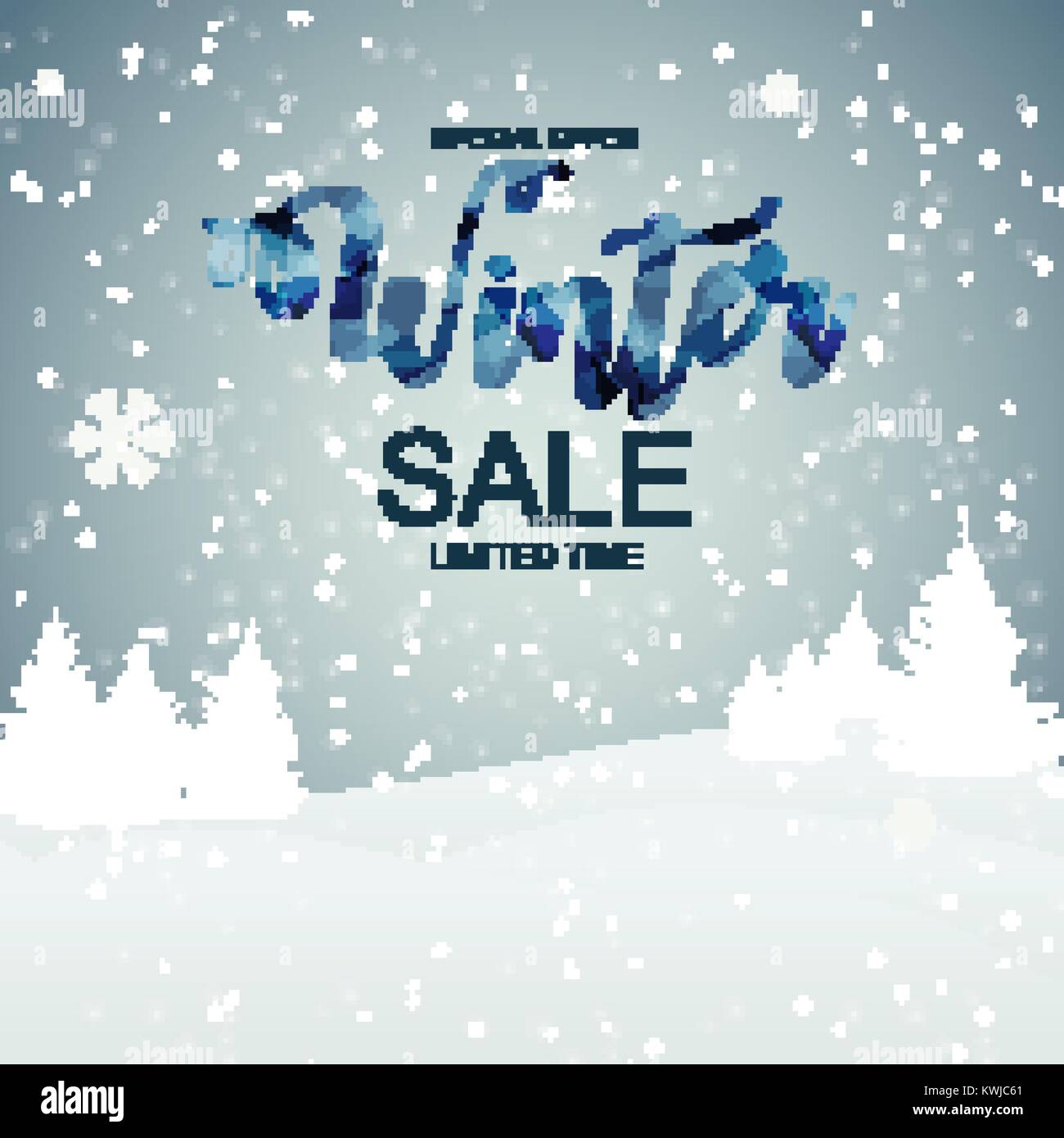 Winter Sale Background Special Offer Banner Background for Business and ...