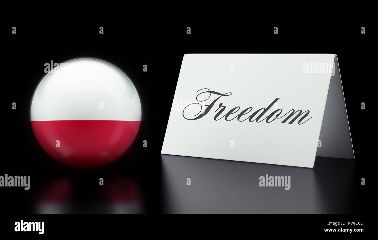 Poland High Resolution Freedom Concept Stock Photo - Alamy