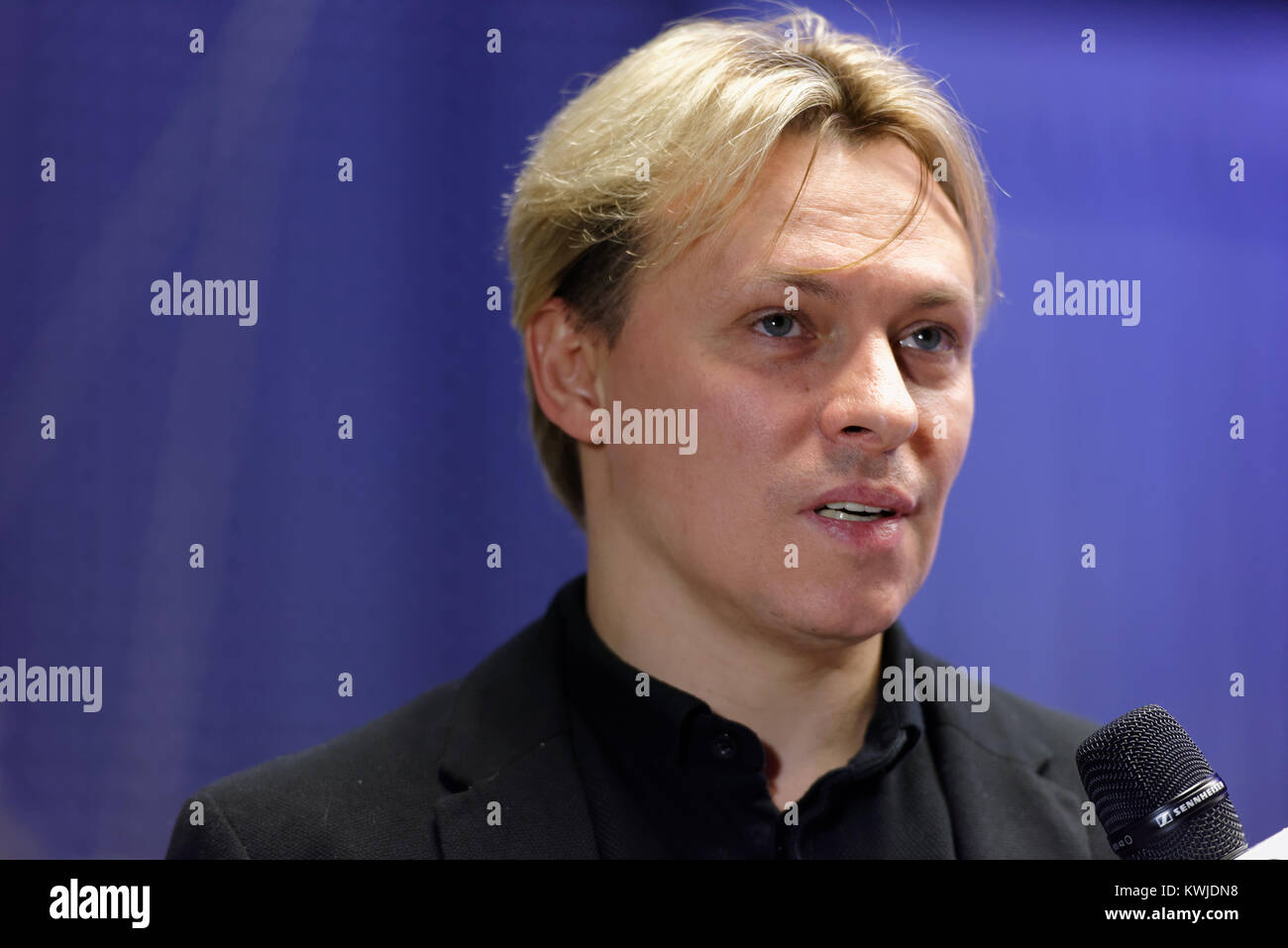 Chief director of Great Moscow circus Eugene Shevtsov during press ...