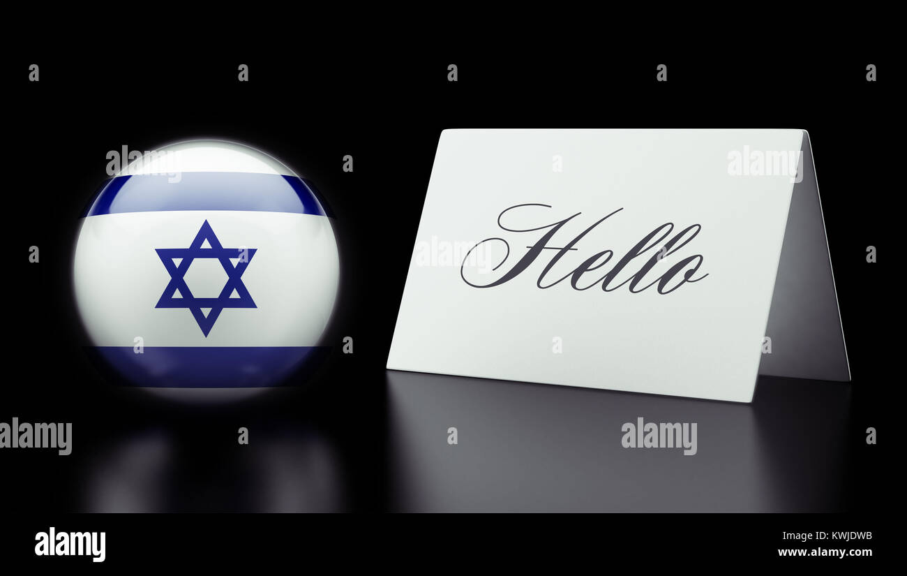 Israel High Resolution Hello Concept Stock Photo - Alamy